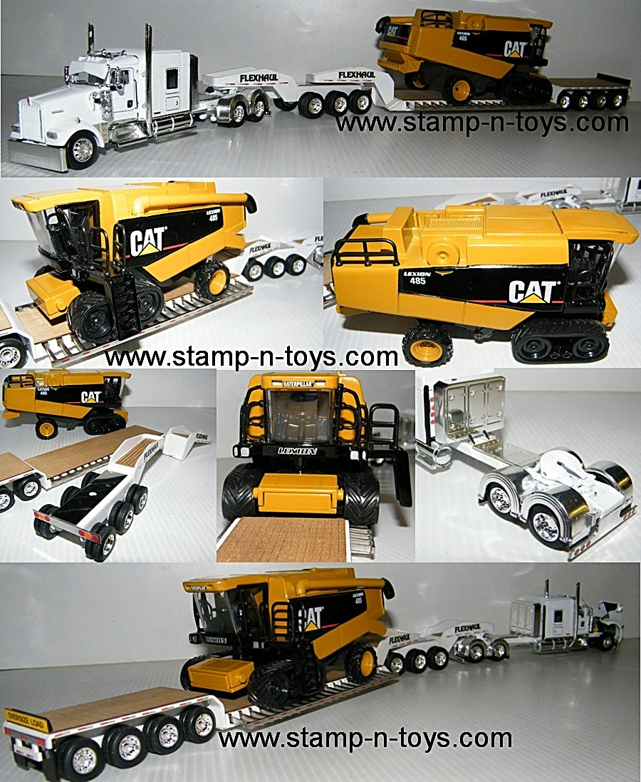 snt 0088 Custom KW W-900 pulling a Flexhaul Lexihauler w/Jeep and Cat ...