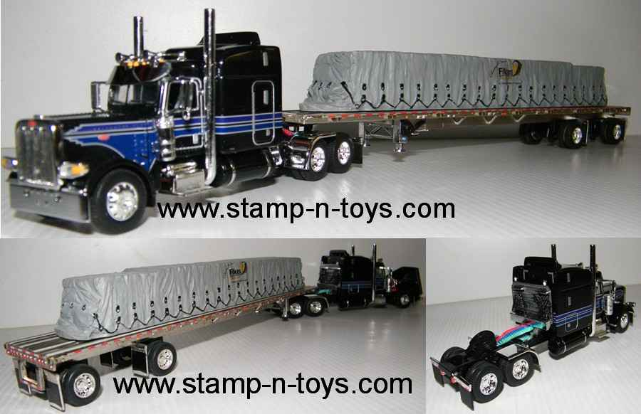 snt 0103 IH Peterbilt 389 w/63″ RR Sleeper pulling a Chrome Wilson ...