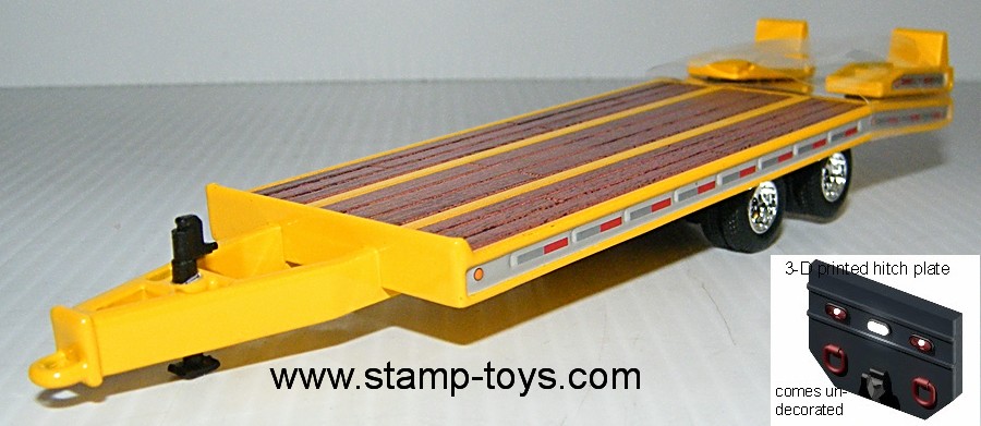 1st Gear/DCP 60-1987 1/64th Beaver Tail tandem-axle Trailer | Stamp-n-Toys