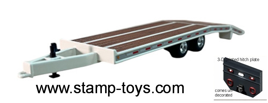 1st Gear/DCP 60-1993 1/64th Beaver Tail tandem-axle Trailer | Stamp-n-Toys