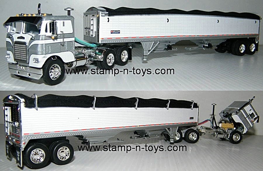 snt custom 0018 Custom White Freightliner C/O w/42′ Wilson Grain ...