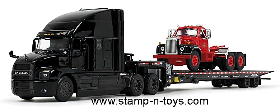 1st Gear/DCP 60-2151 Mack Anthem pulling a Landoll 440B Landoll sliding ...