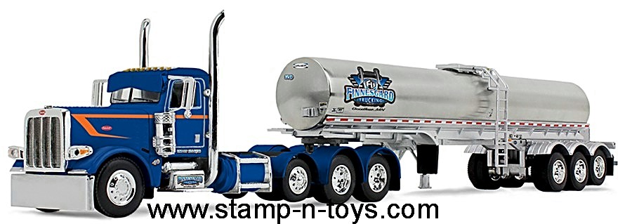 1st Gear/DCP 60-2165 Finnesgard Tkg. Peterbilt day cab pulling a Walker ...